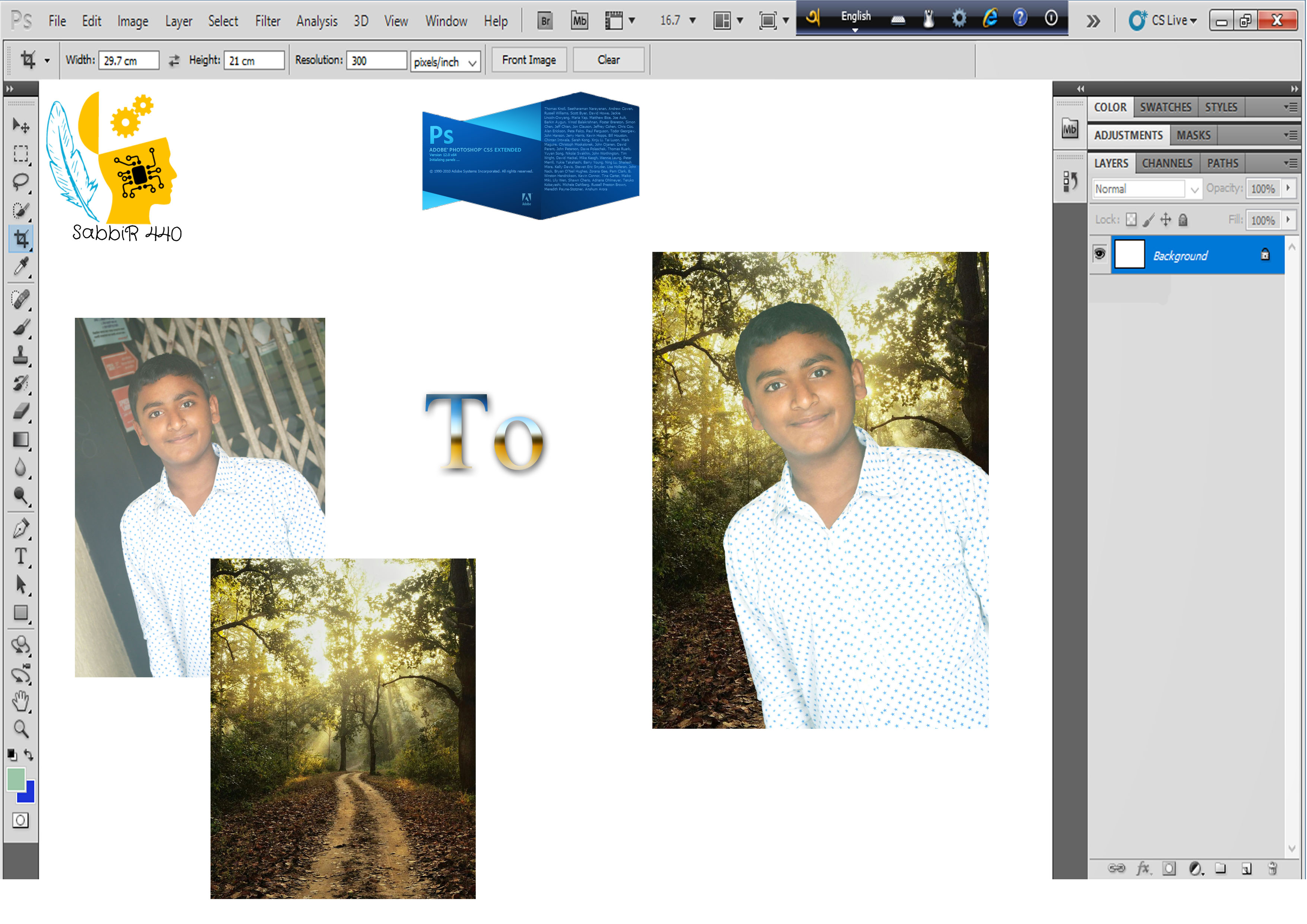 How to change picture background using Adobe Photoshop CS5 | Techtunes ...